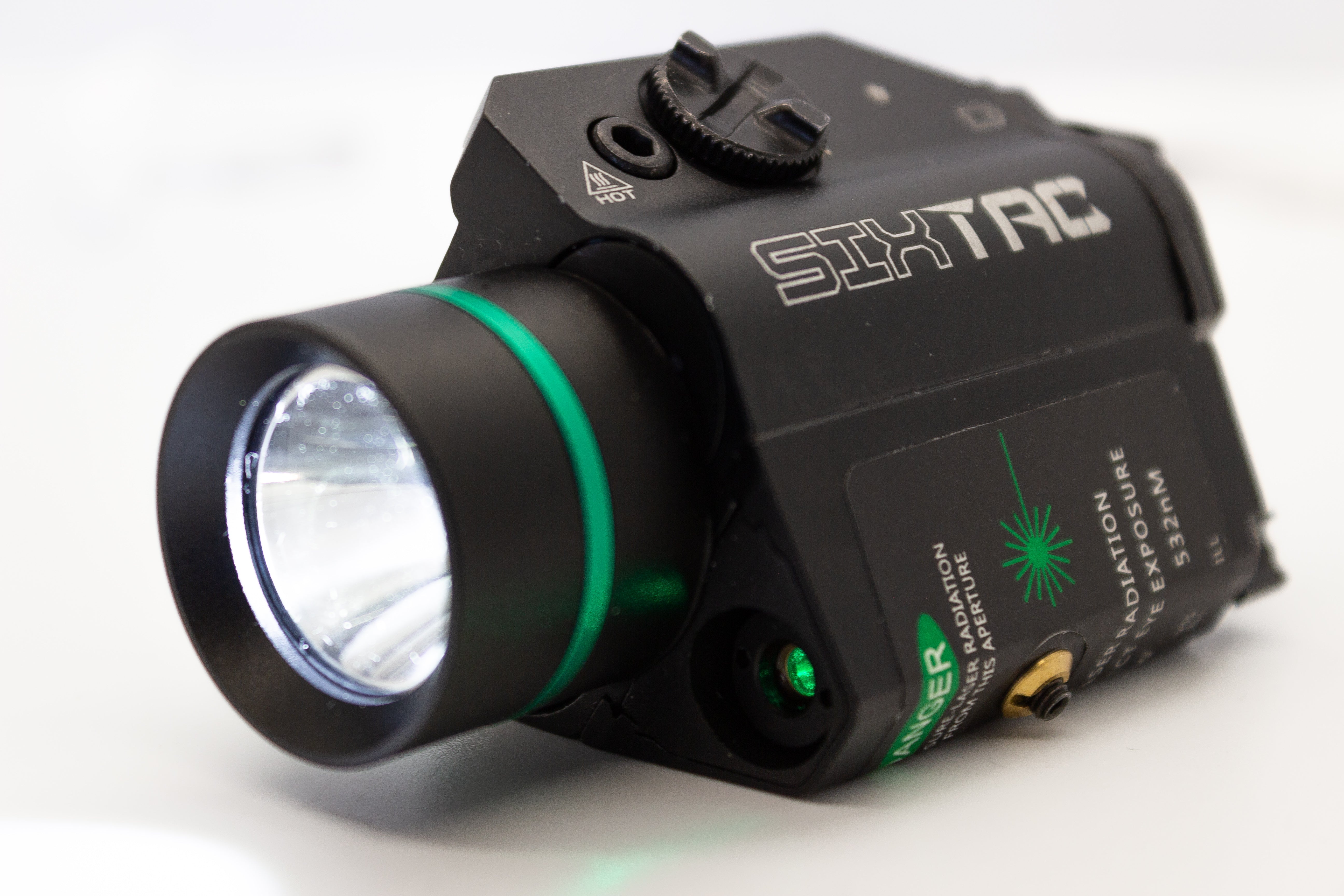 SIXTAC | 1000 Lumens Tactical Gun Light Flashlight with Strobe and Las ...
